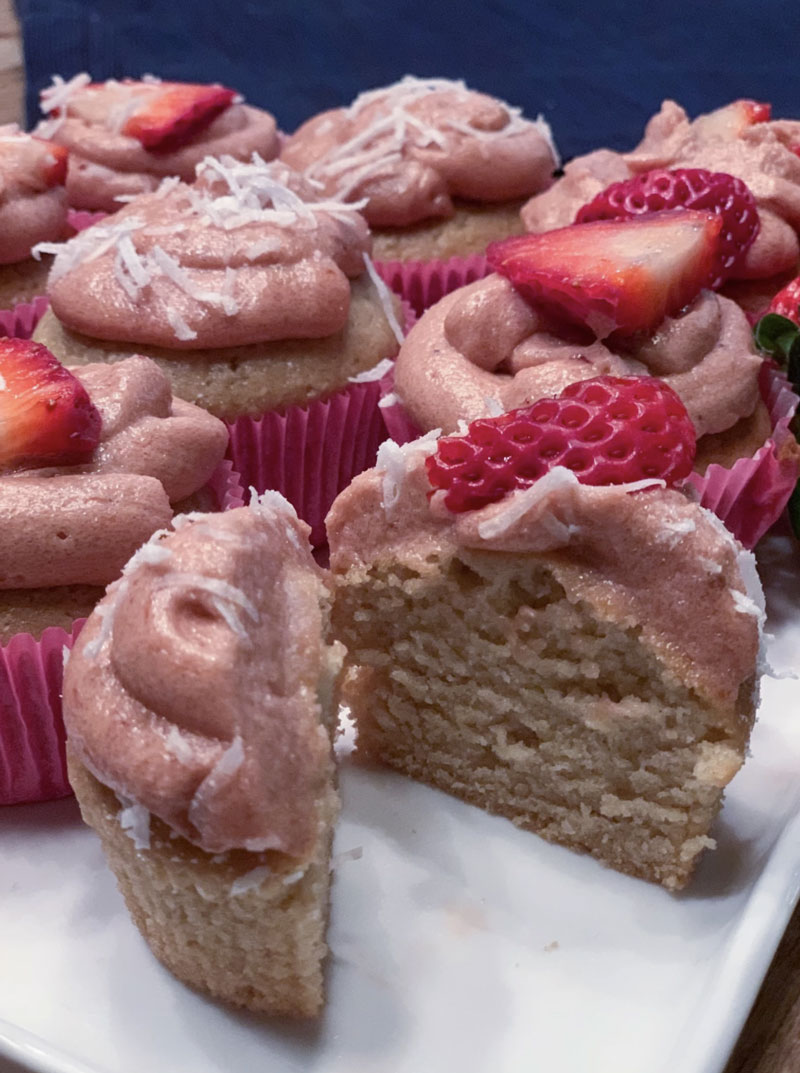 Strawberry Vanilla Tea Cakes - Ashley Hawk RD